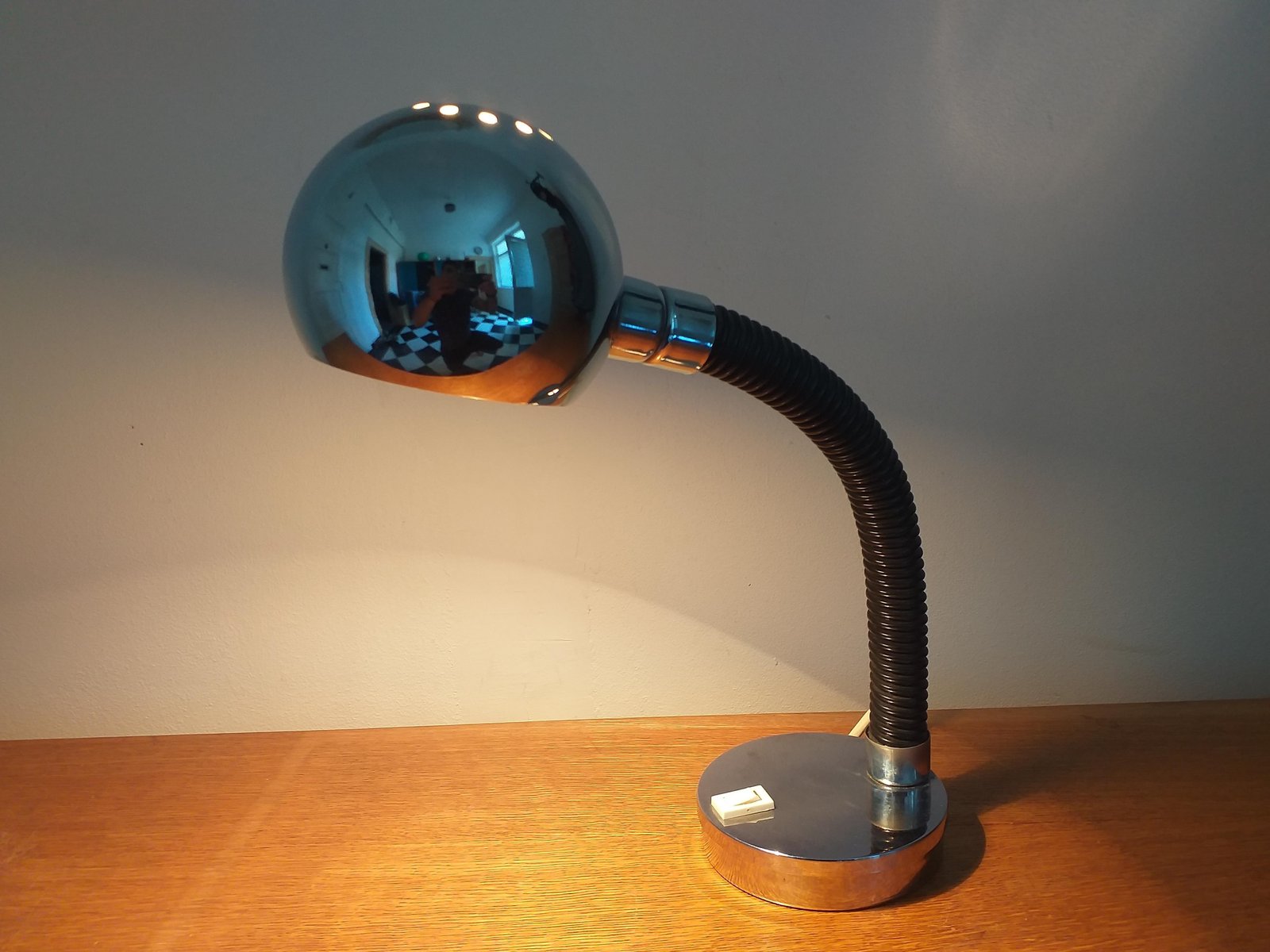 Mid-Century Elbow Table Lamp from Targetti, Italy, 1970s for sale at Pamono