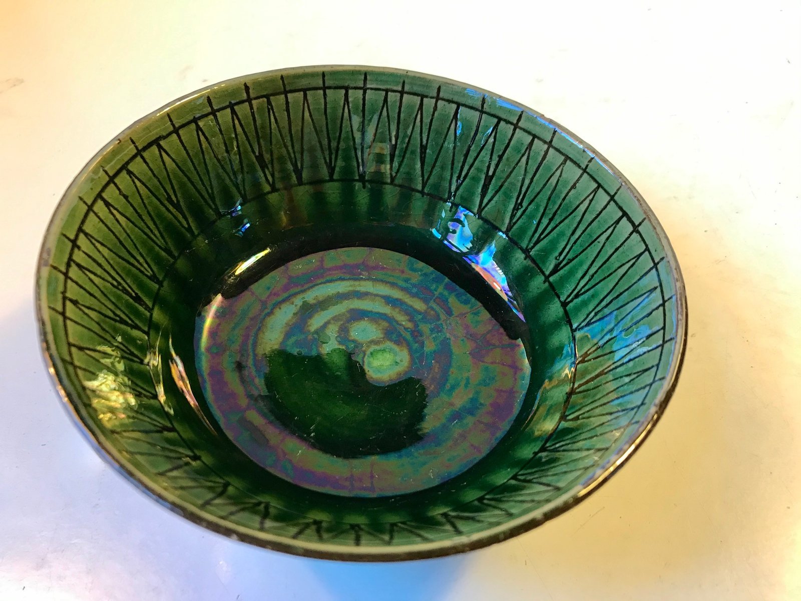 Danish Modern Ceramic Dish by Thomas Toft, 1960s for sale at Pamono