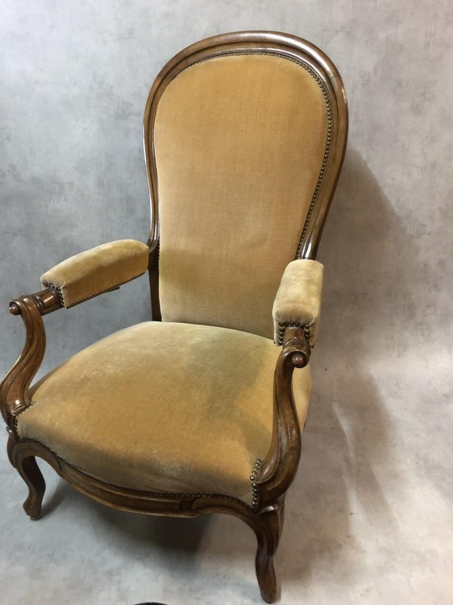 Antique Louis Philippe Voltaire Lounge Chair for sale at Pamono