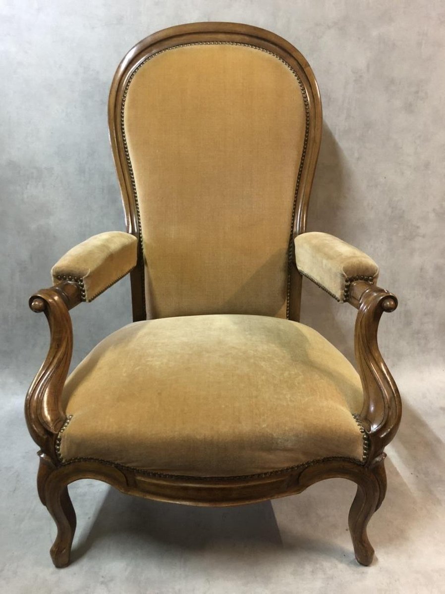 Antique Louis Philippe Voltaire Lounge Chair for sale at Pamono