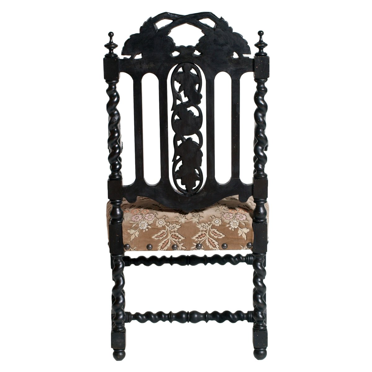 Art Nouveau Italian Ebonized Lounge Chair from Fratelli Mora, 1890s for ...