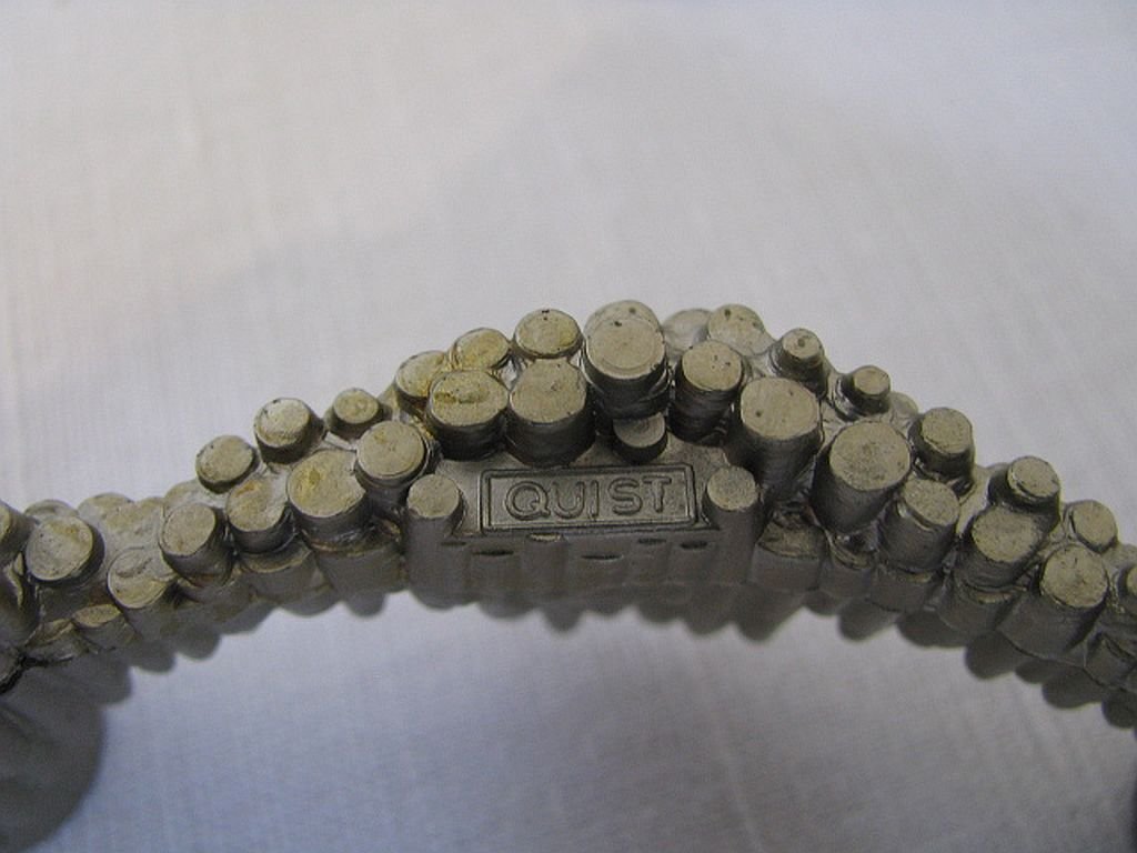 Brutalistische Deutsche Kerzenhalter aus Metall von Quist, 1960er, 4er ...