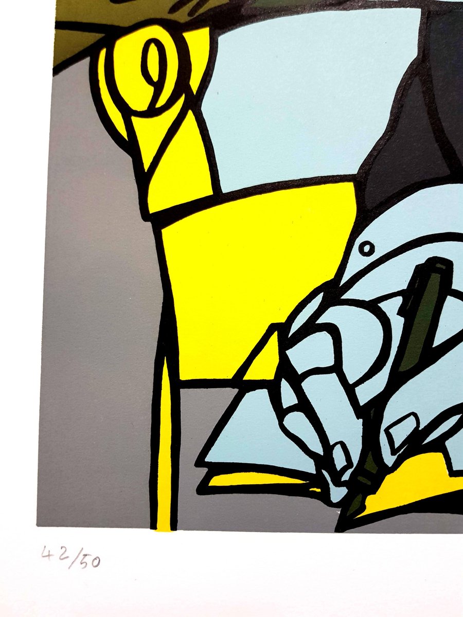 Valerio Adami - Jacques Derrida - Original Signed Lithograph 2014 for ...