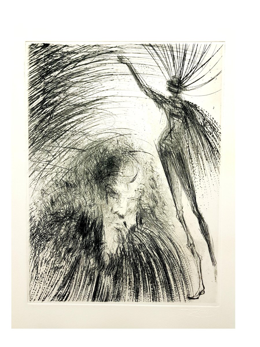 Salvador Dali - Old Faust - Original Etching 1969 for sale at Pamono