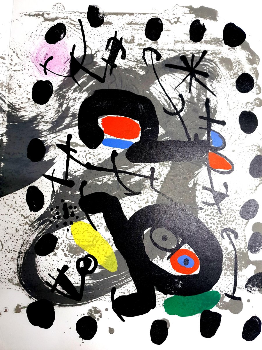 Joan Miro - Moon Bird, Sun Bird - Original Lithograph 1958 for sale at ...
