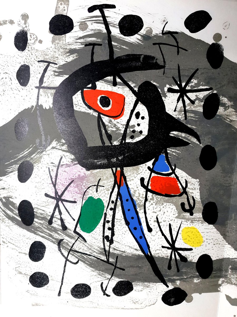 Joan Miro - Moon Bird, Sun Bird - Original Lithograph 1958 for sale at ...