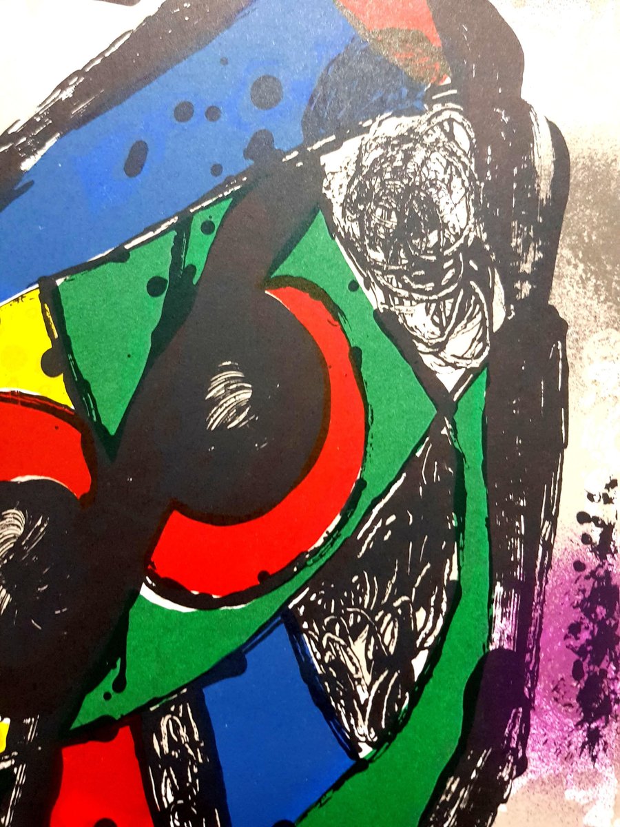 Original Abstract Lithograph from ''Lithographe IV'' 1981 for sale at ...