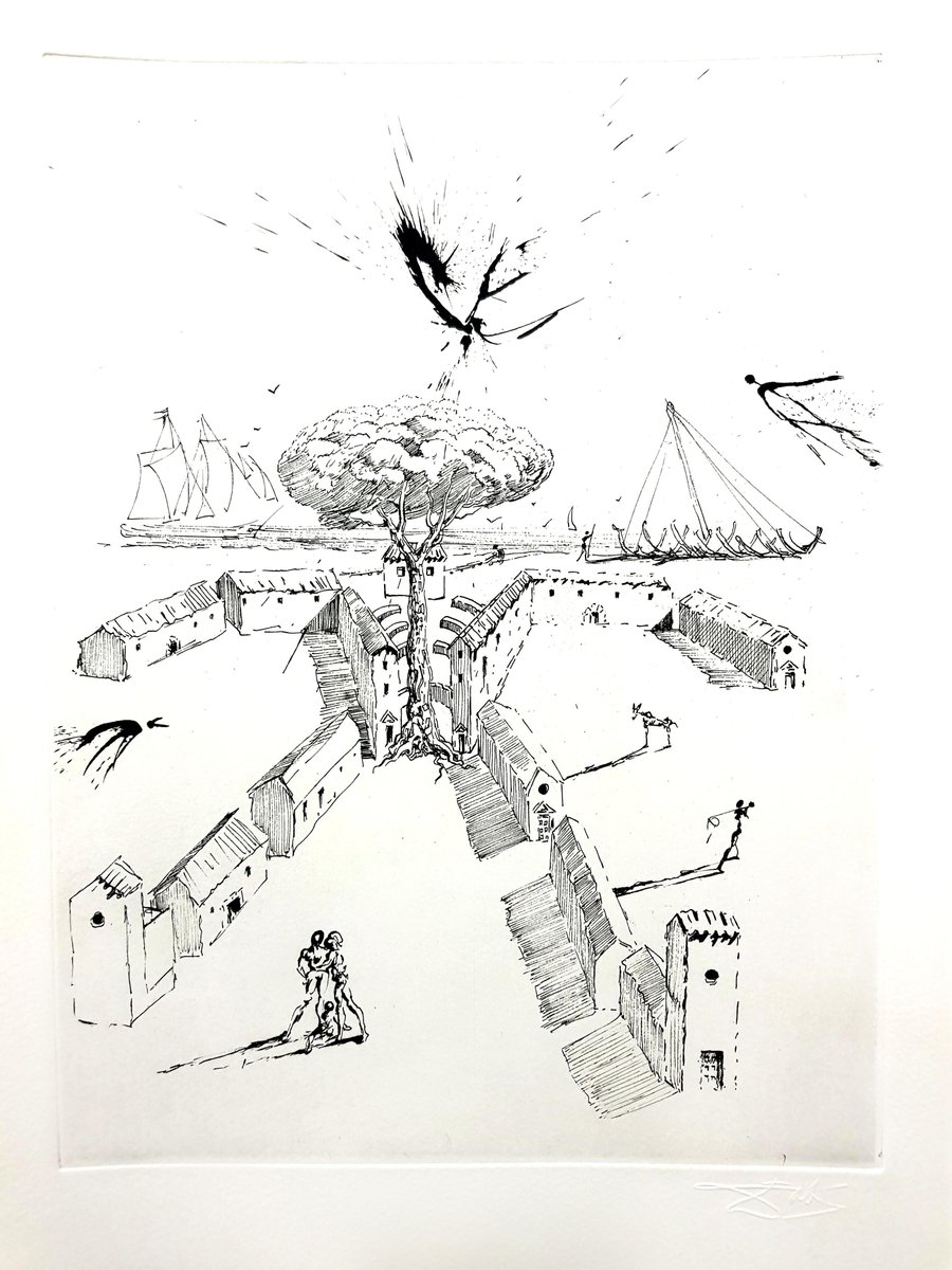 Salvador Dali - The Drawers - Original Etching 1967 for sale at Pamono
