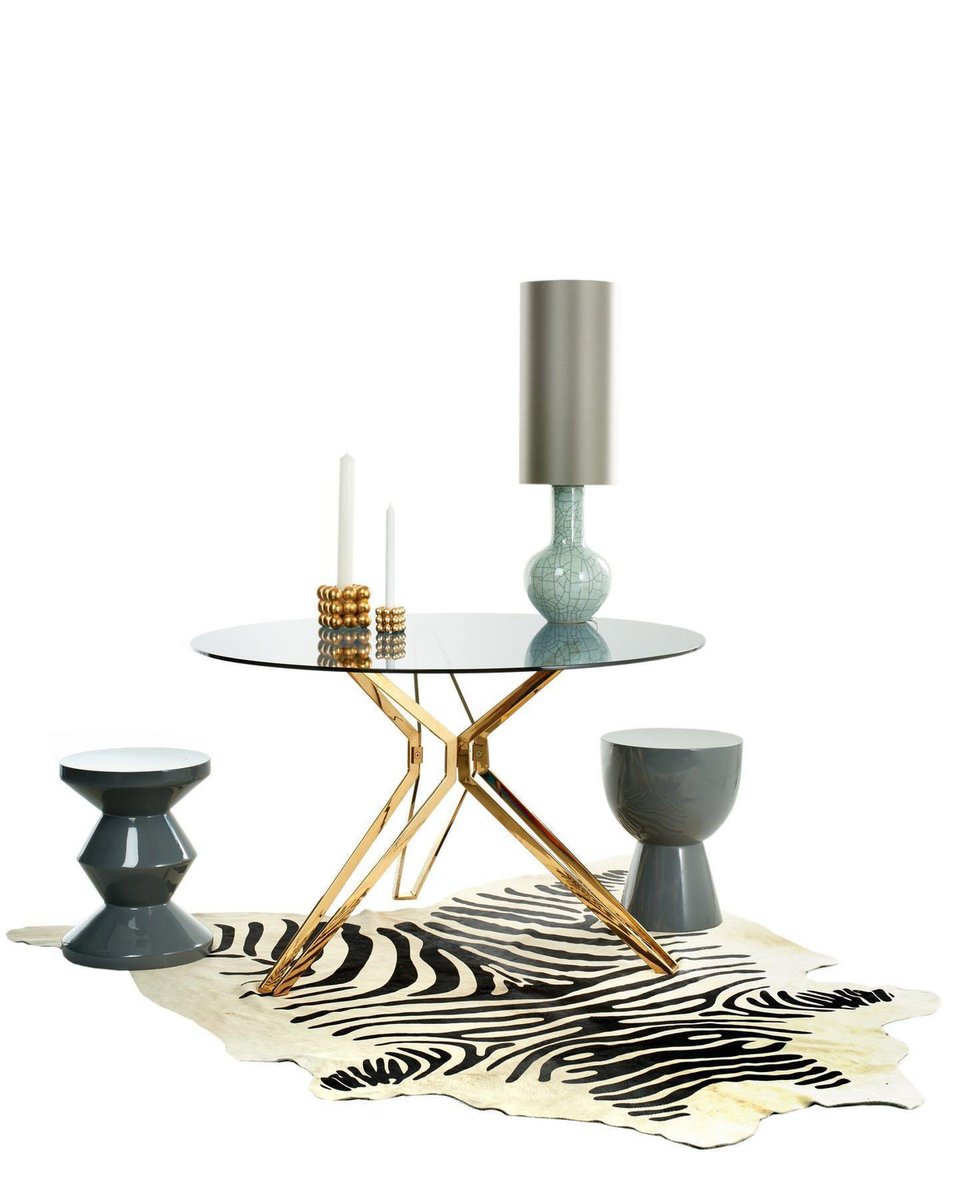 Table Ronde Moderne en Verre, Pols Potten Studio en vente sur Pamono