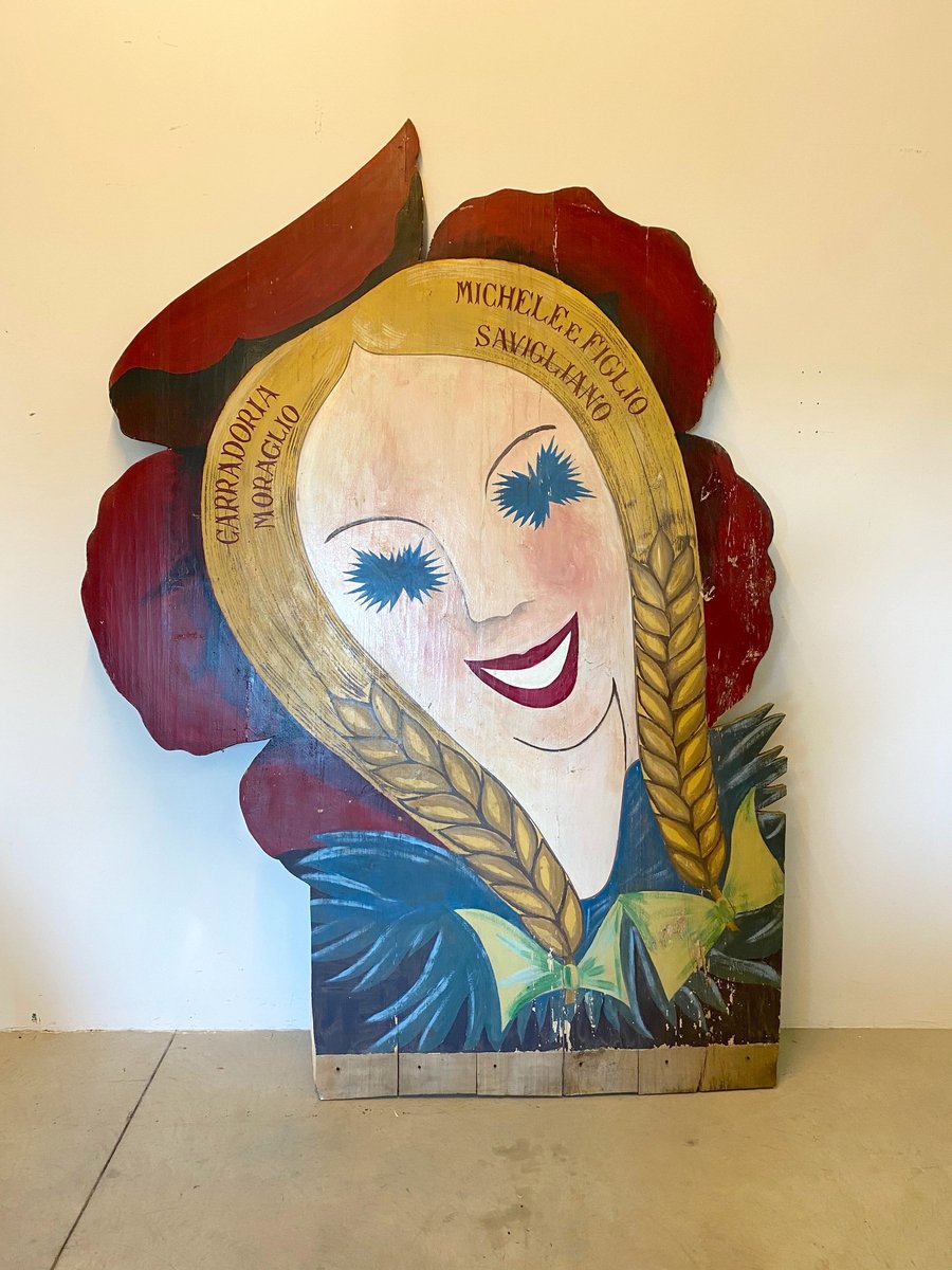 Mid-Century Advertising Sign, 1960s for sale at Pamono