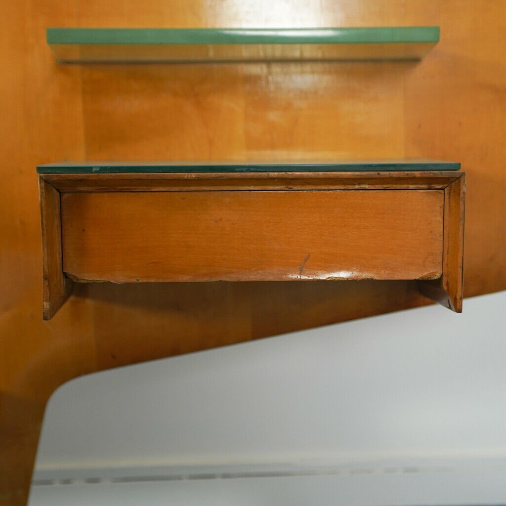 Vintage Double Bed by Vittorio & Plinio Dassi, 1950s for sale at Pamono