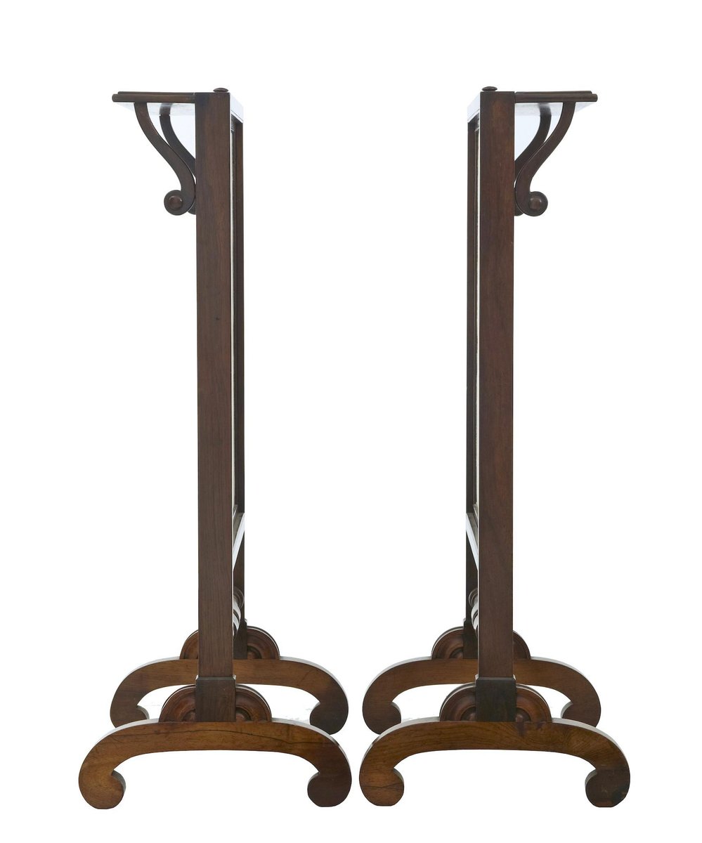 Regency Rosewood Tapestry Fire Screens, Set of 2 for sale at Pamono