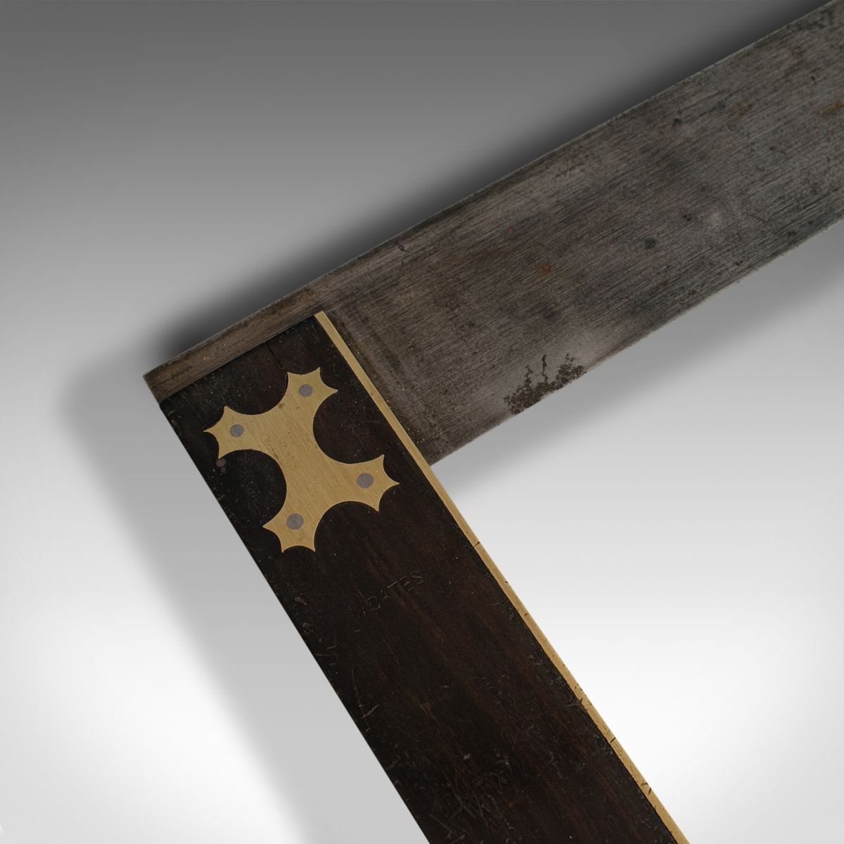 Large Antique Victorian English Square Rosewood Shipwrights Tool, 1880s ...