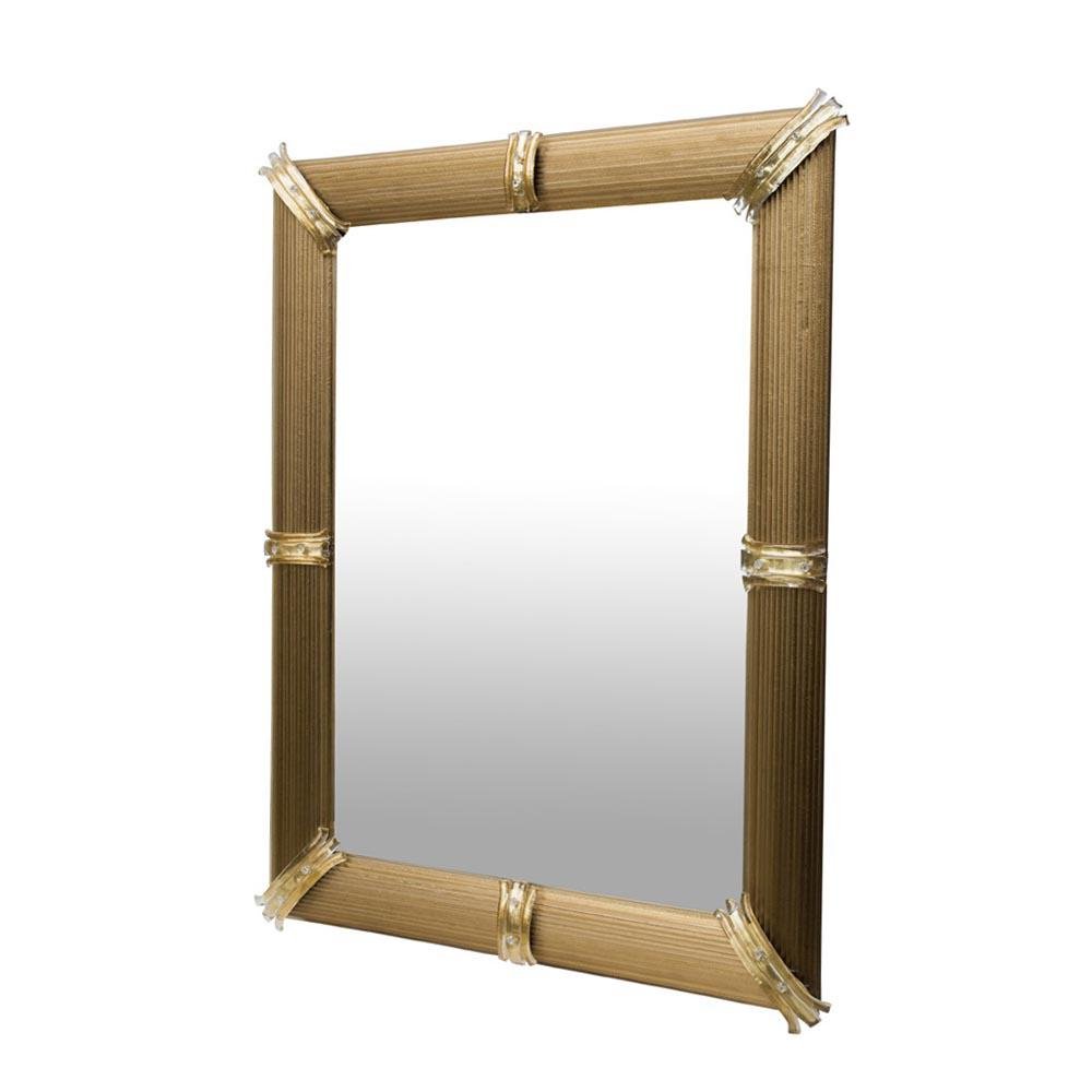 Gold Venetian Rigatello Mirror for sale at Pamono