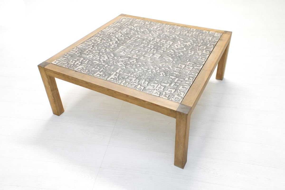 Table Basse Géométrique en Granite par Rik Vermeersch, 1980s en vente ...