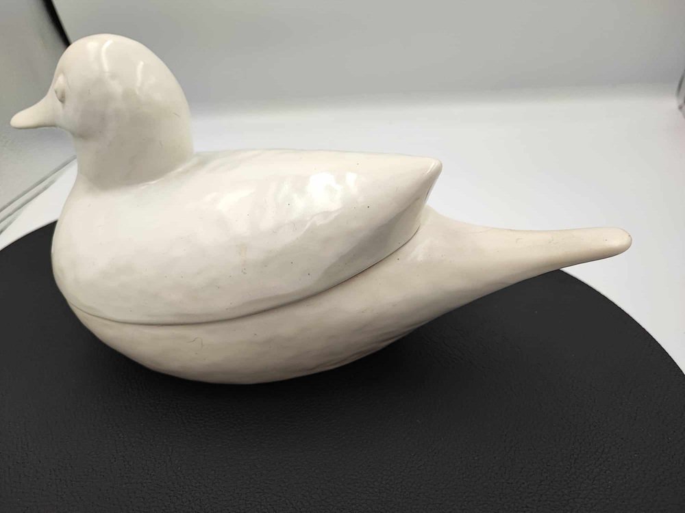 Vintage Duck-Shaped Porcelain Chocolate Box for sale at Pamono