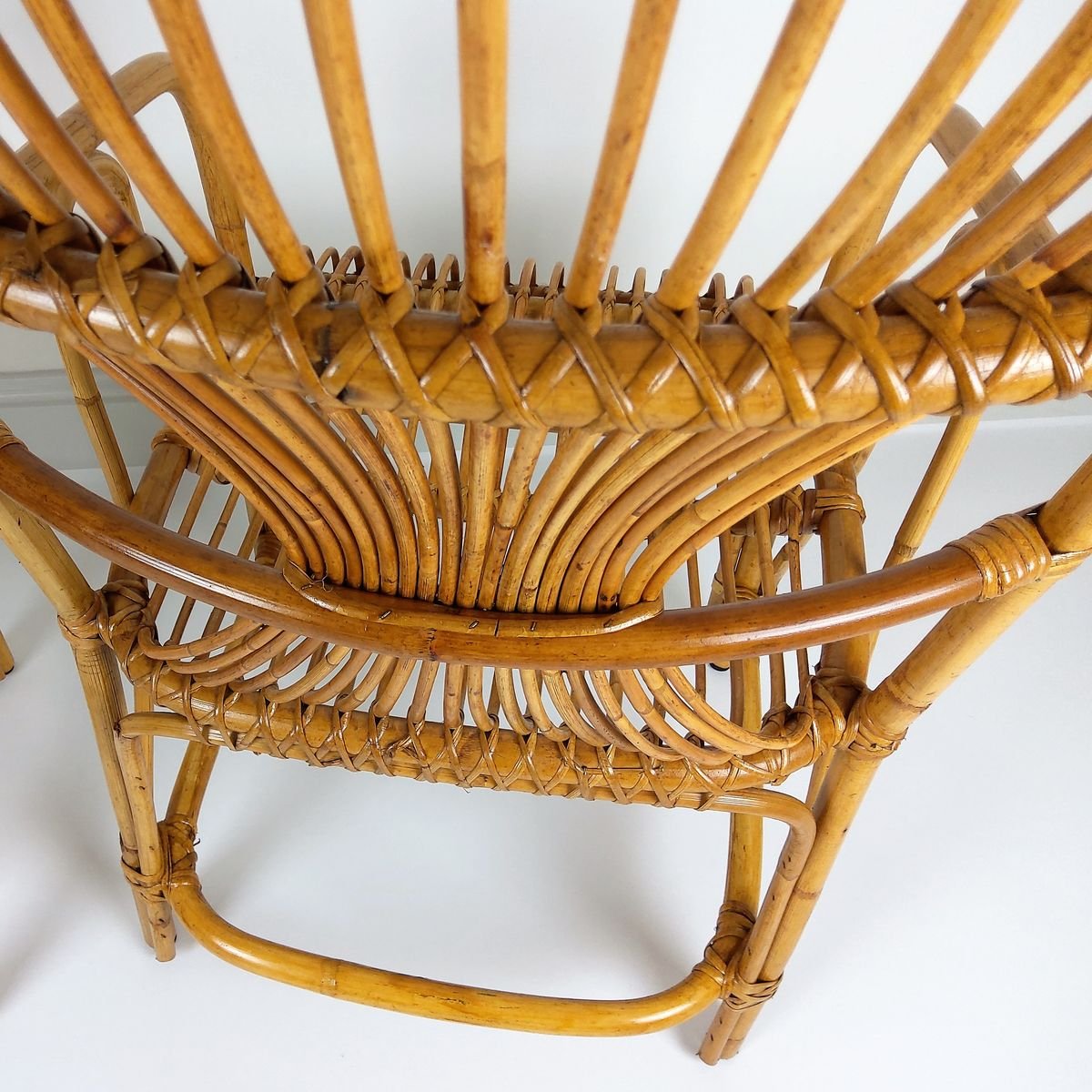 Large Vintage Bamboo & Rattan Lounge Chairs, 1960s, Set of 2 for sale ... Large Vintage Bamboo & Rattan Lounge Chairs, 1960s, Set of 2 for sale ...