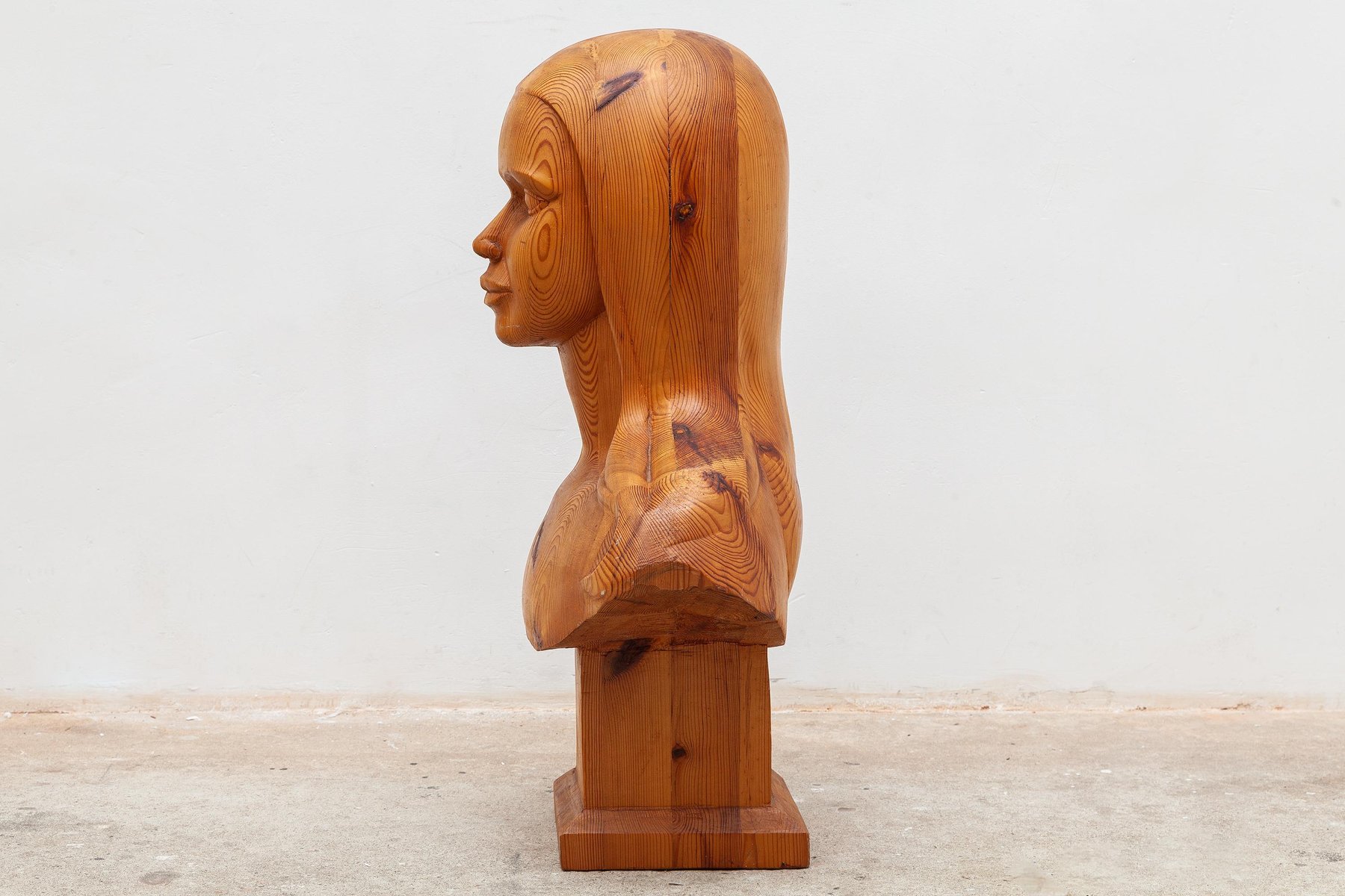 French Women Bust Sculpture Marianne Goddess of Liberty in Solid Wood ...