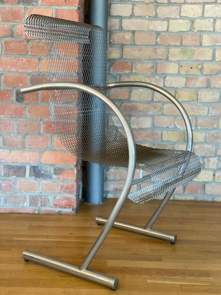 Steel Sing Sing Chair by Shiro Kuramata for XO, 1990s for sale at Pamono