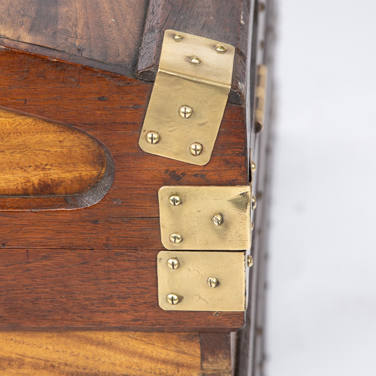 19th Century Victorian Teak & Mahogany Seaman's Trunk, 1890s for sale ...