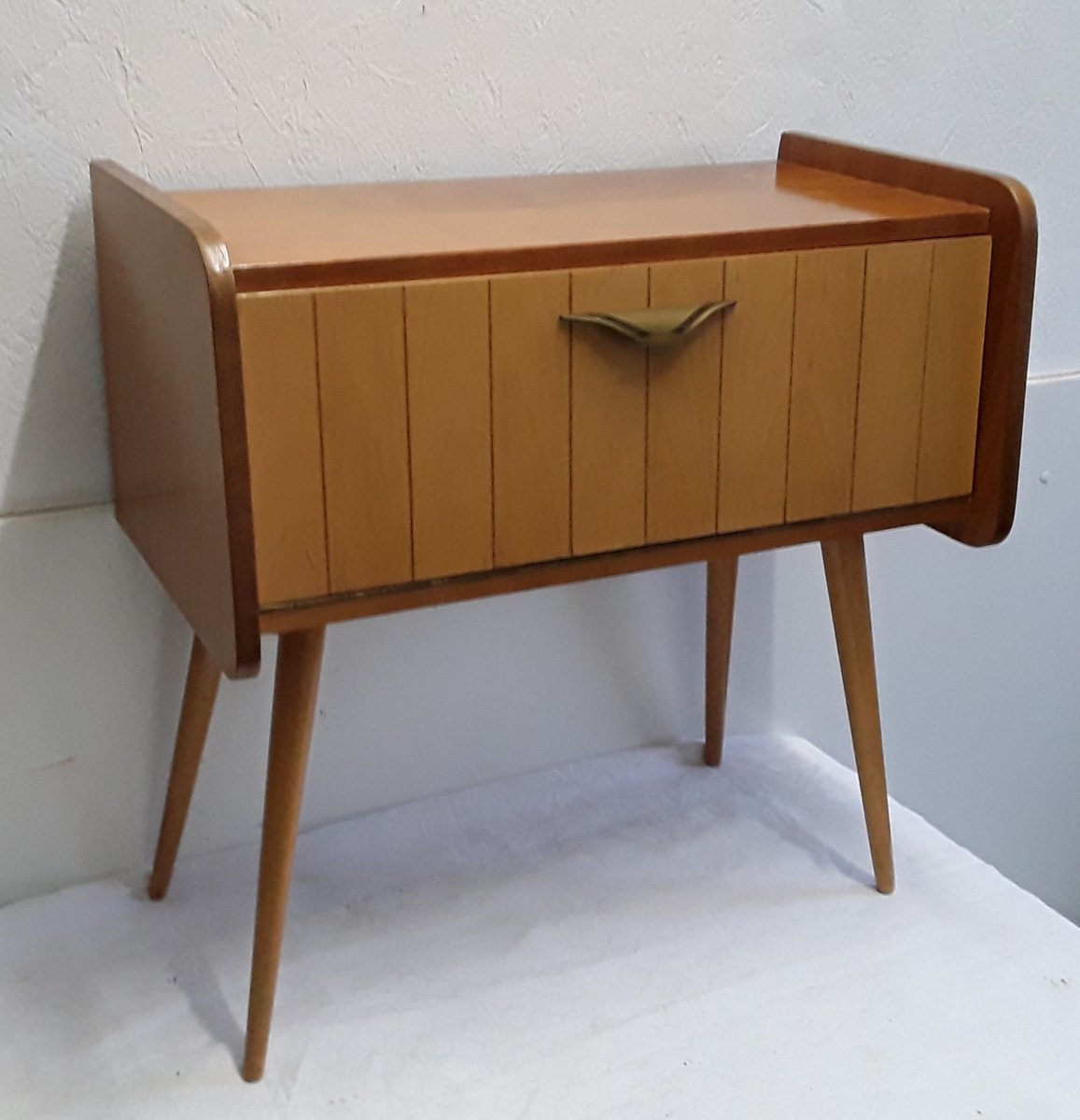 Small Sideboard with Brass Handle, 1960s for sale at Pamono