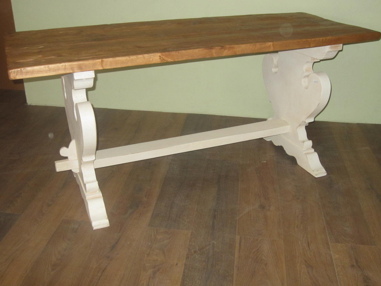 Pine Rustic Dining Table, 1980s for sale at Pamono