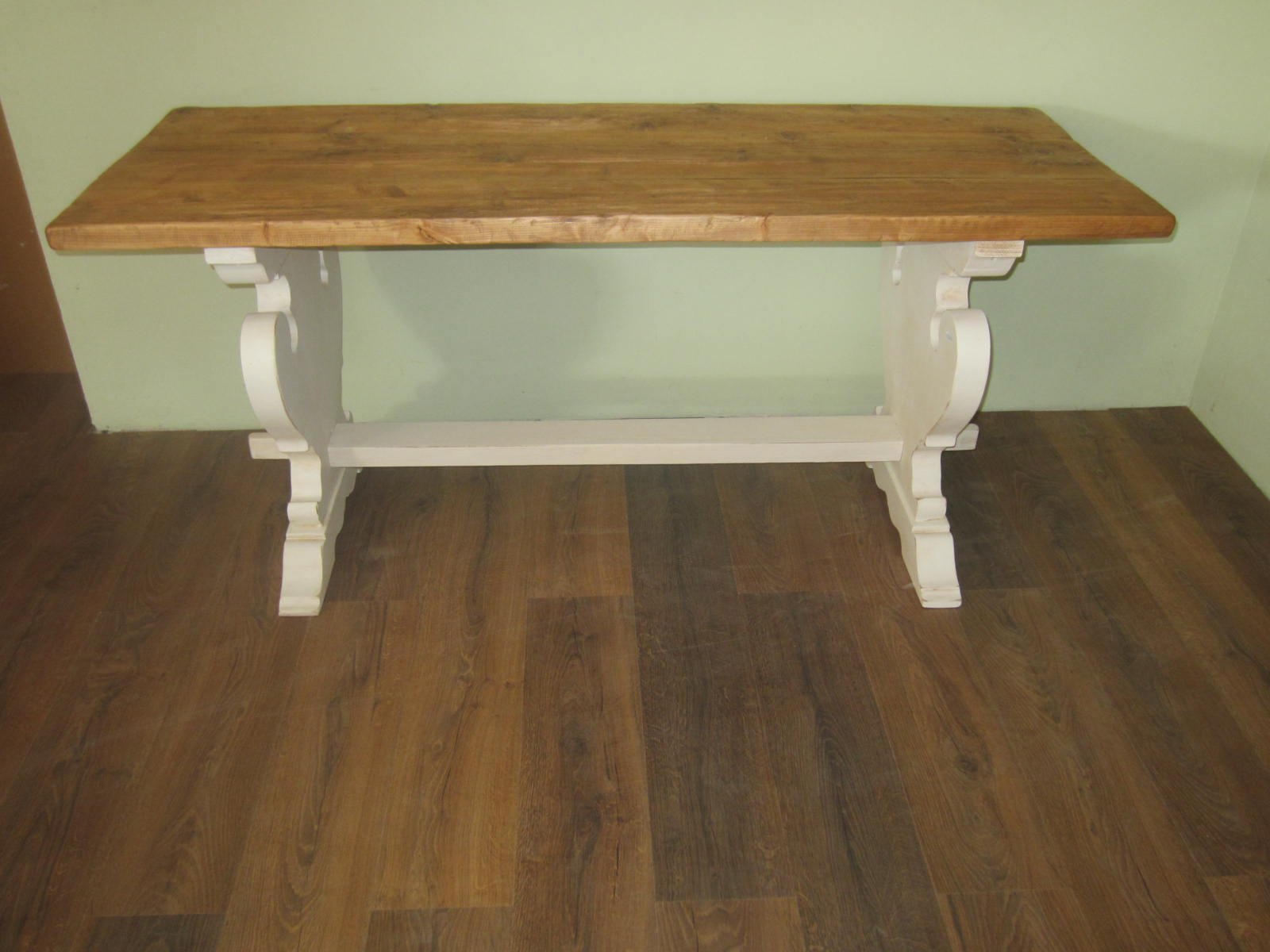 Pine Rustic Dining Table, 1980s for sale at Pamono