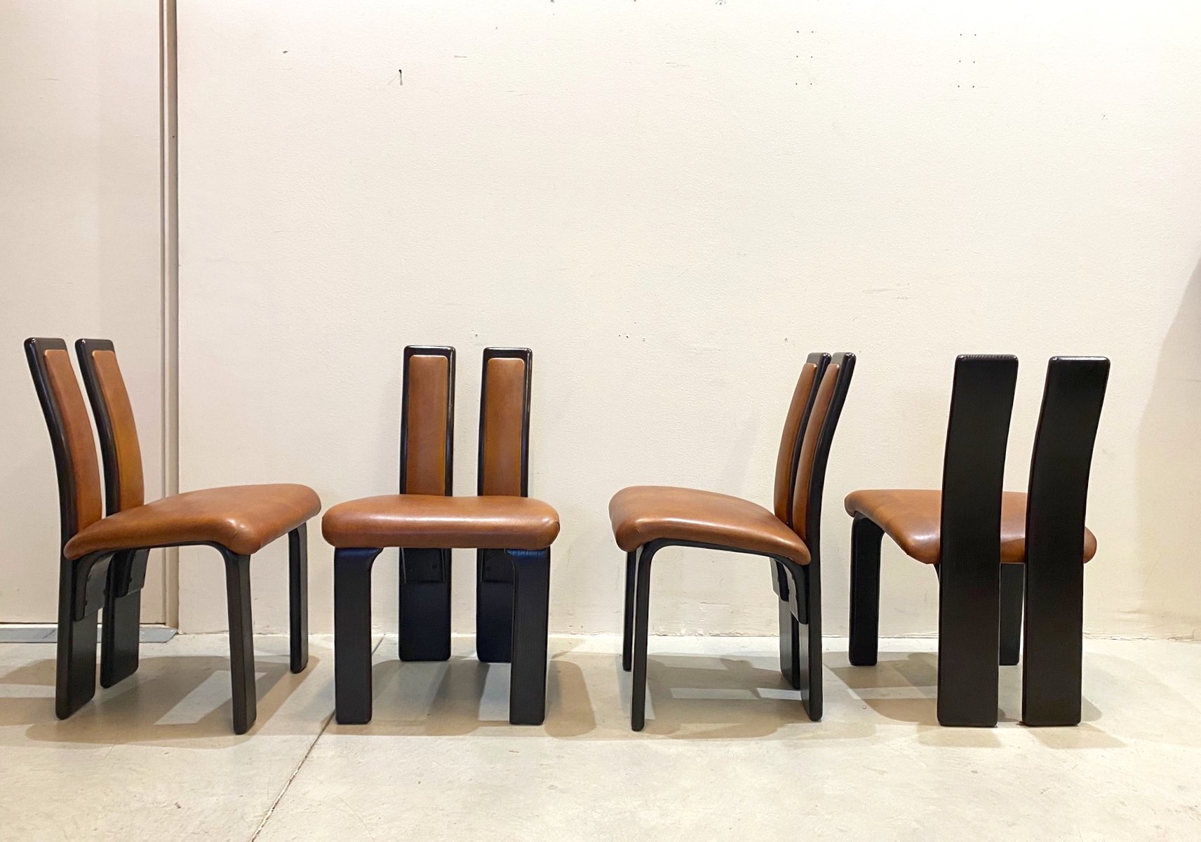 Vintage Dining Chairs, 1980s, Set of 4 for sale at Pamono