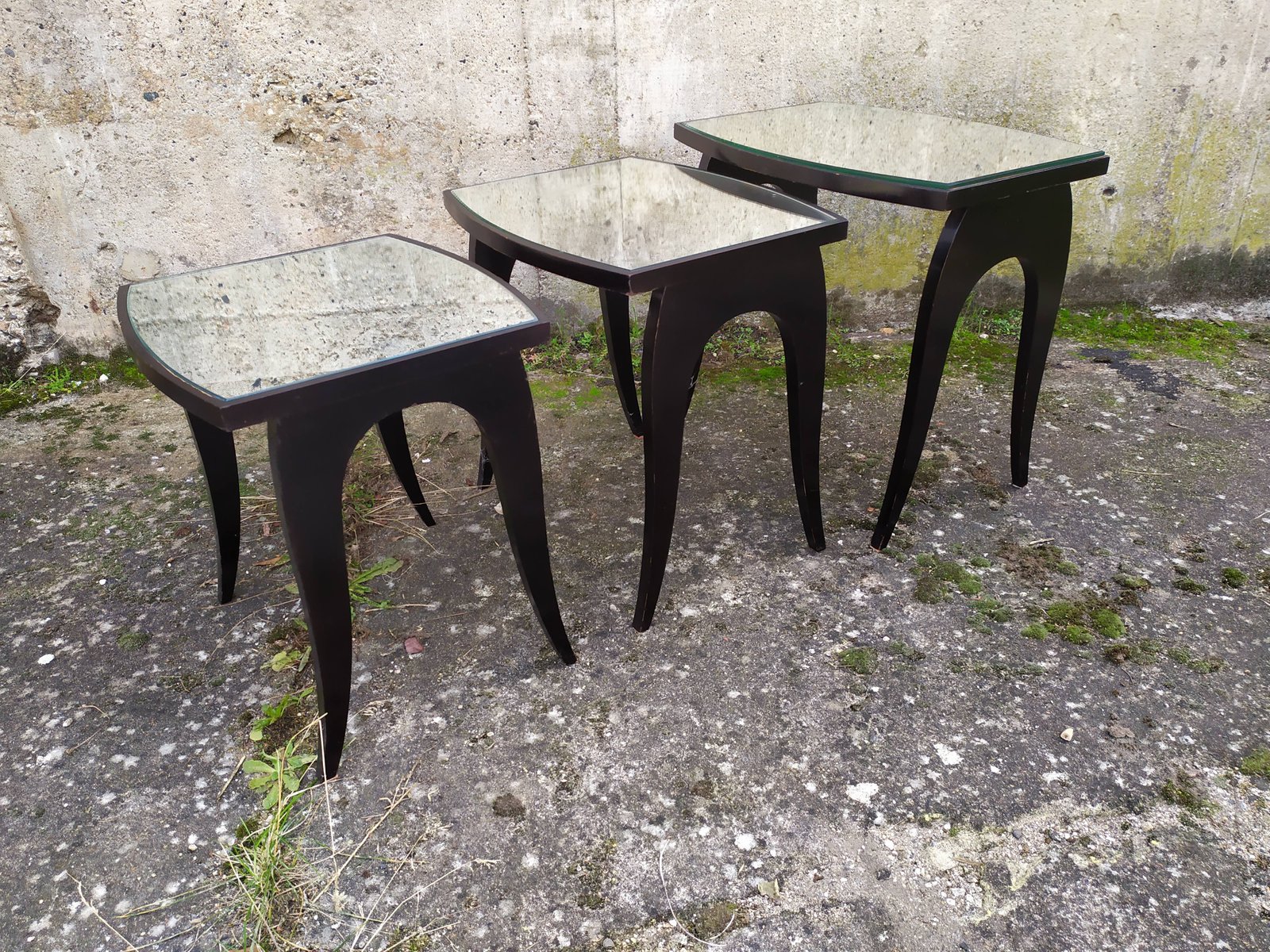 Art Deco Nesting Tables, 1930s, Set of 3 for sale at Pamono