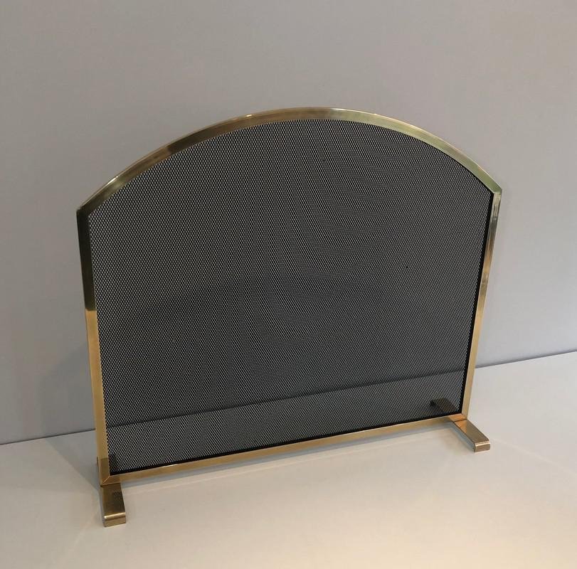 Französischer Kaminsims im neoklassizistischen Stil aus Messing, 1970er ...