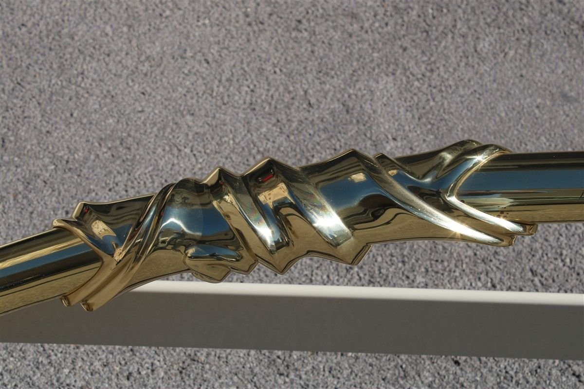 Letto in ottone massiccio di Lipparini, anni '70 in vendita su Pamono