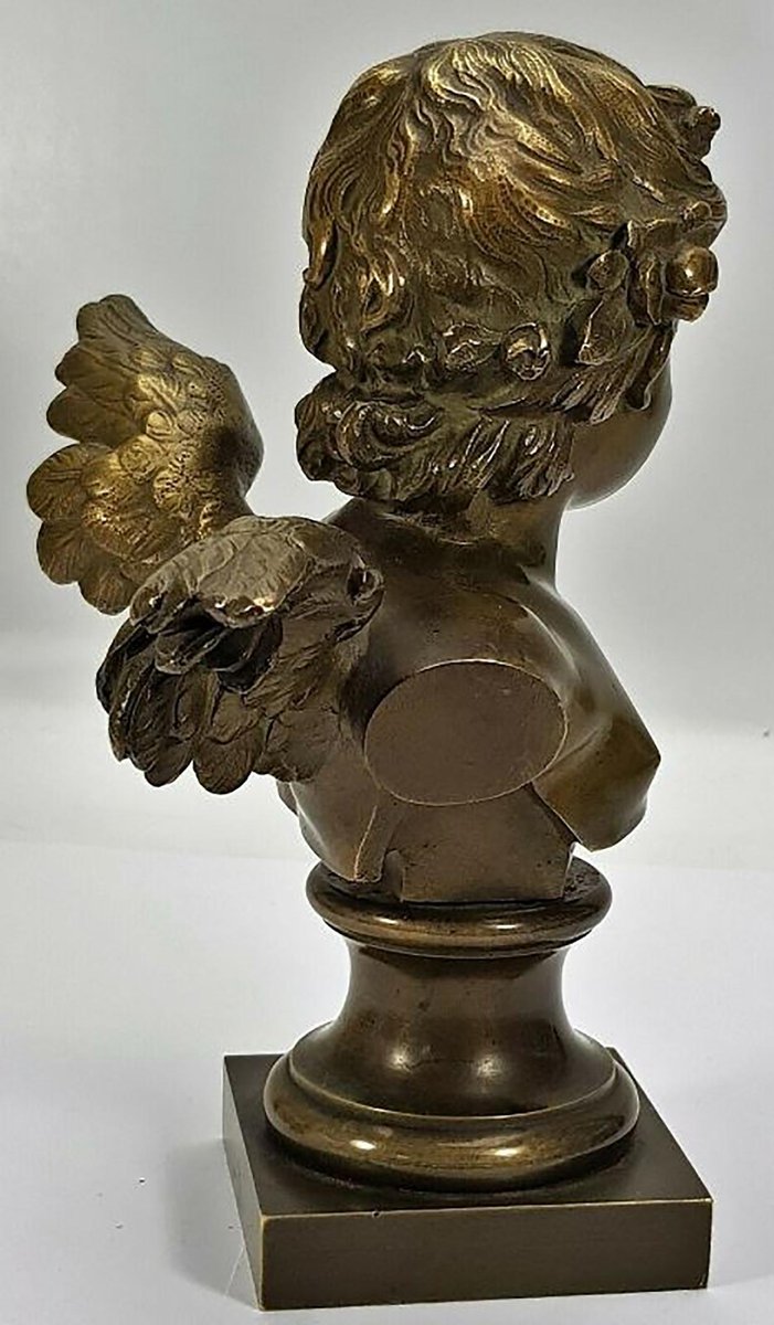 Angelo Putto antico in bronzo di Auguste Moreau, Francia in vendita su ...