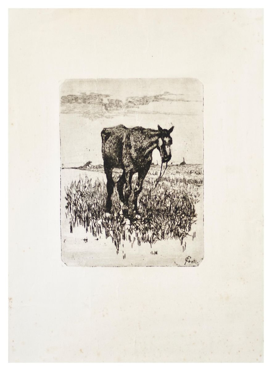 Acquaforte originale di Giovanni Fattori - 1900-1908 ca. 1900-1908 in ...