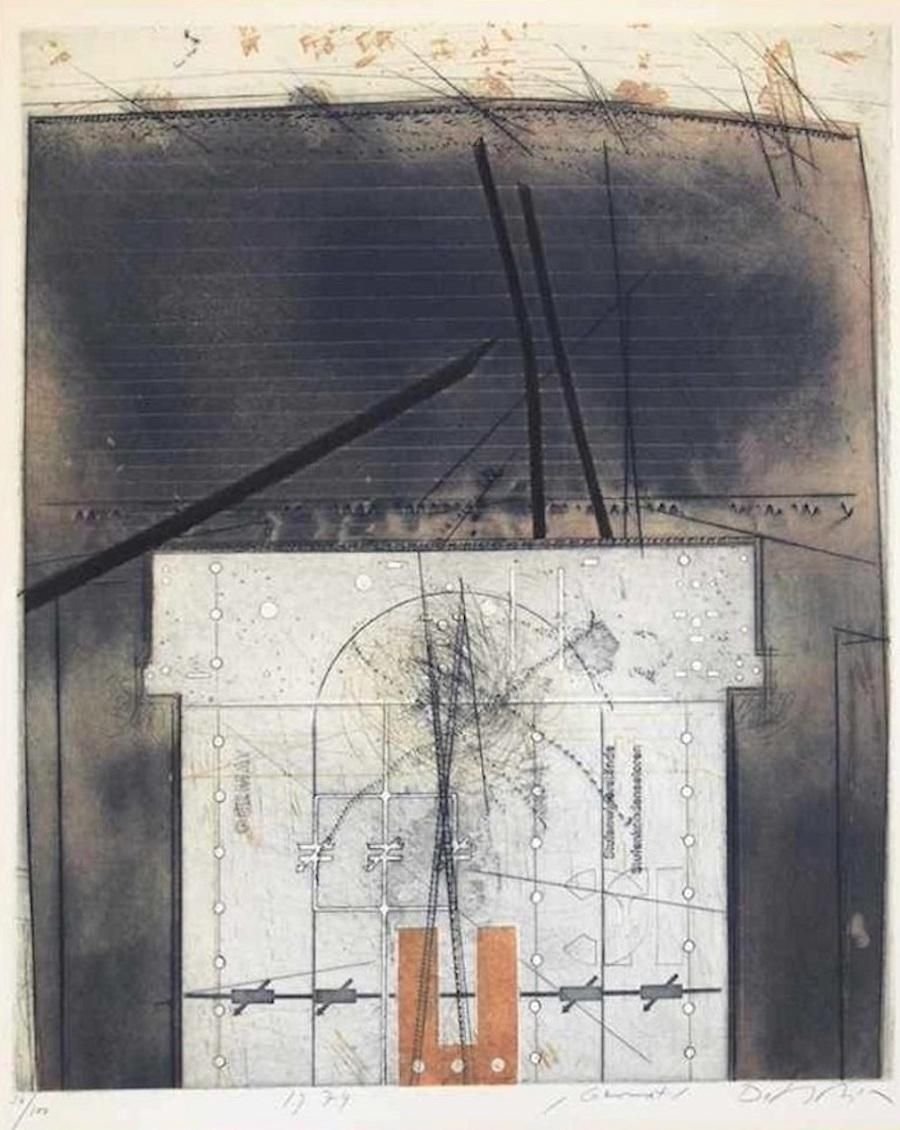 Germat - Original Etching by Karl Fred Dahmen 1974 for sale at Pamono