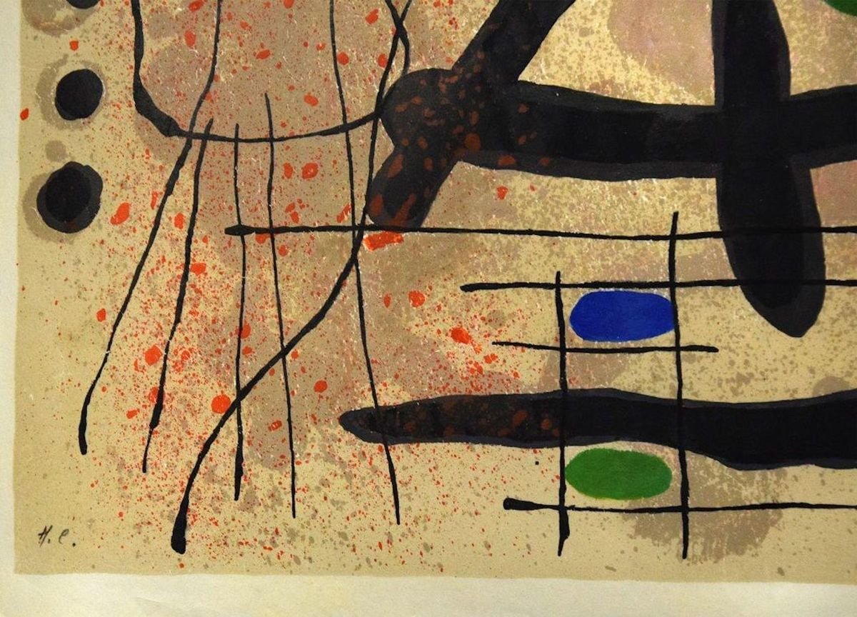 Le Lézard aux Plumes d'Or - Original Lichtbild von Joan Mirò - 1971 ...