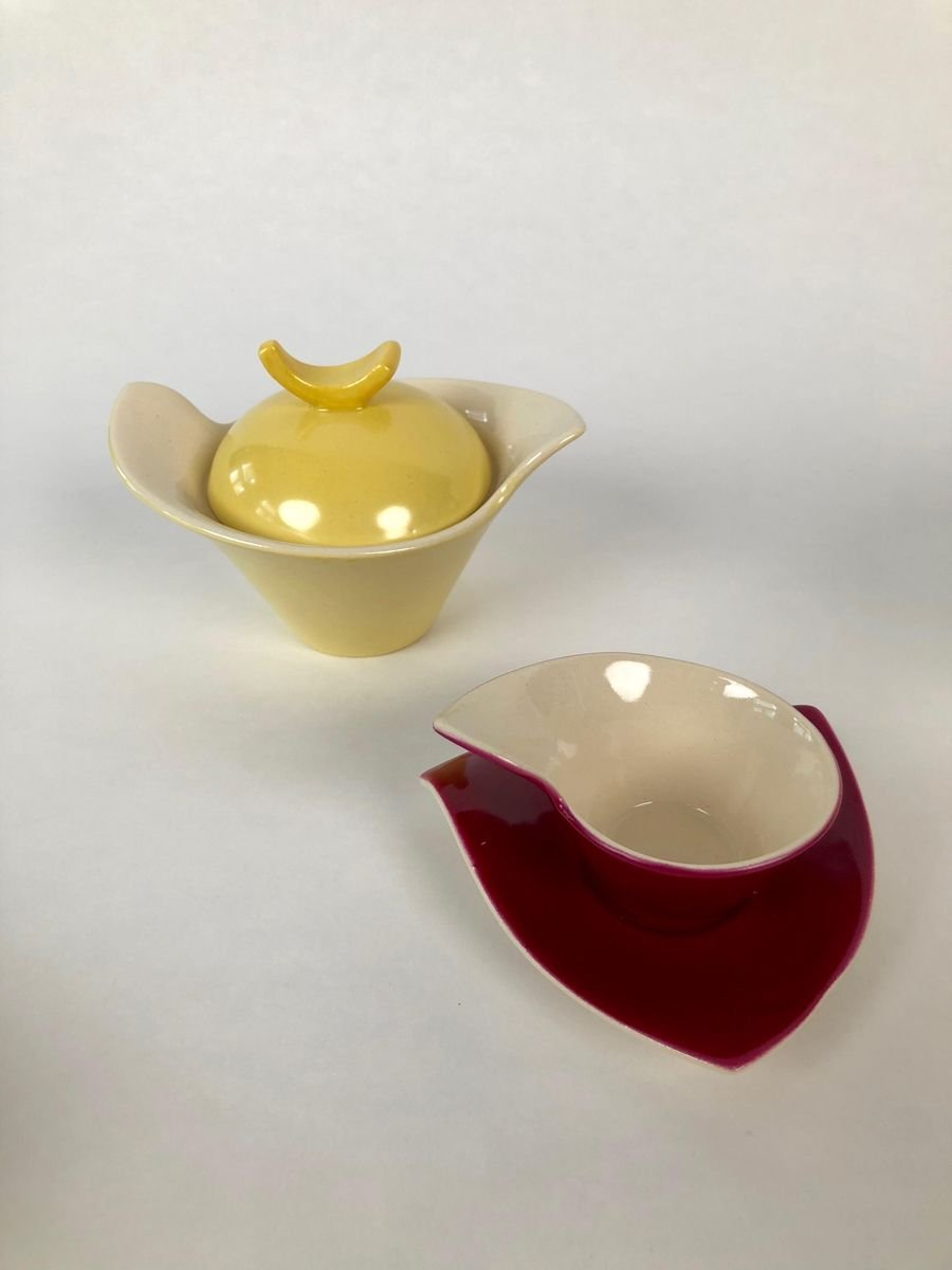 Mid-Century Mocha Set, 1950s, Set of 11 for sale at Pamono