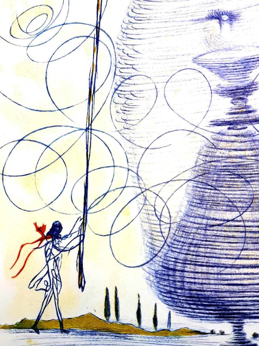 Large Flask Etching by Salvador Dali, 1967 for sale at Pamono
