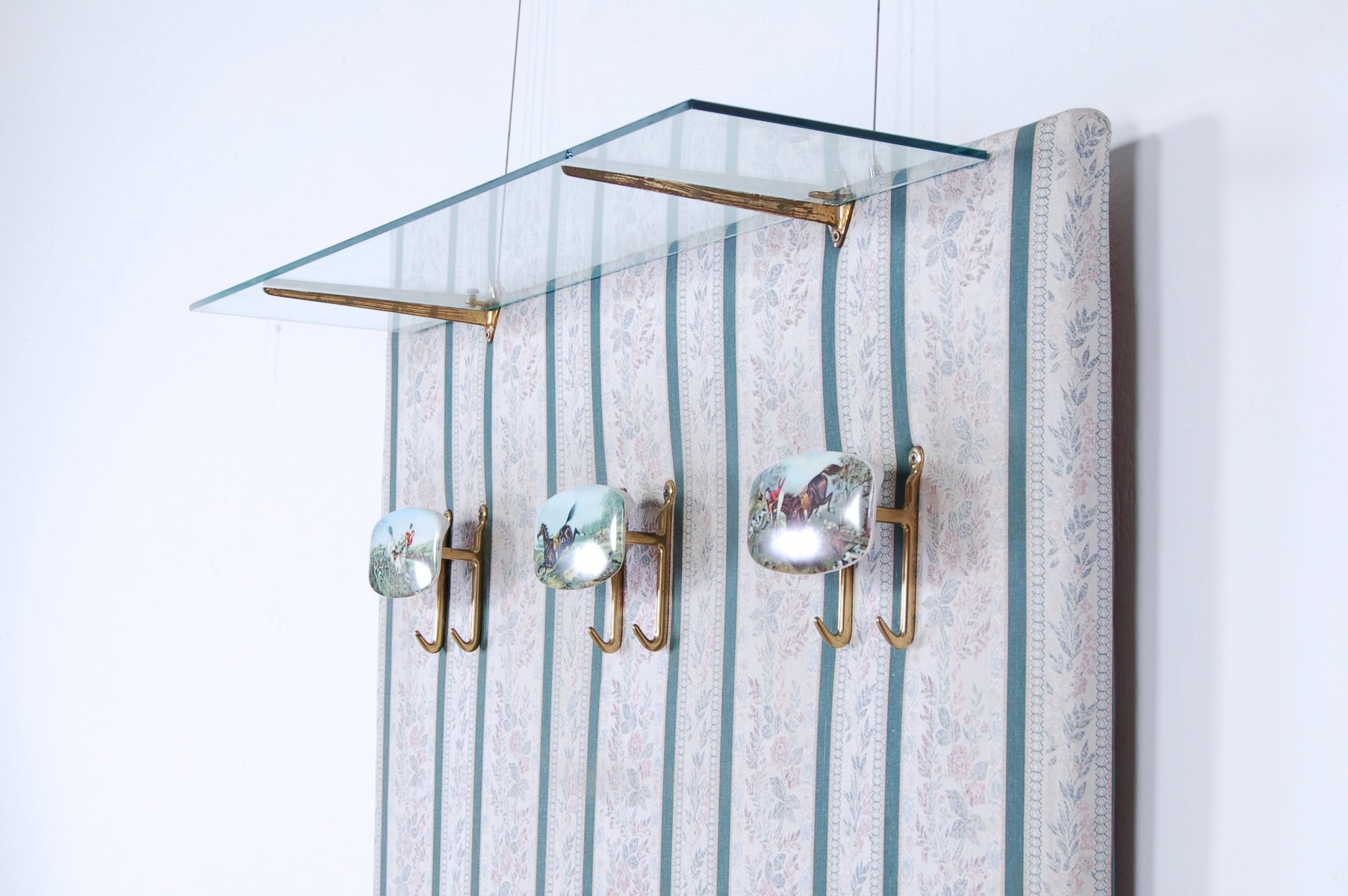 Coat Rack with 3 Hunting Themed Hooks, 1960s for sale at Pamono