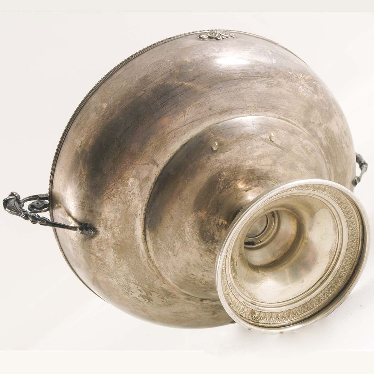 Antique Pewter & Silver Centerpiece for sale at Pamono