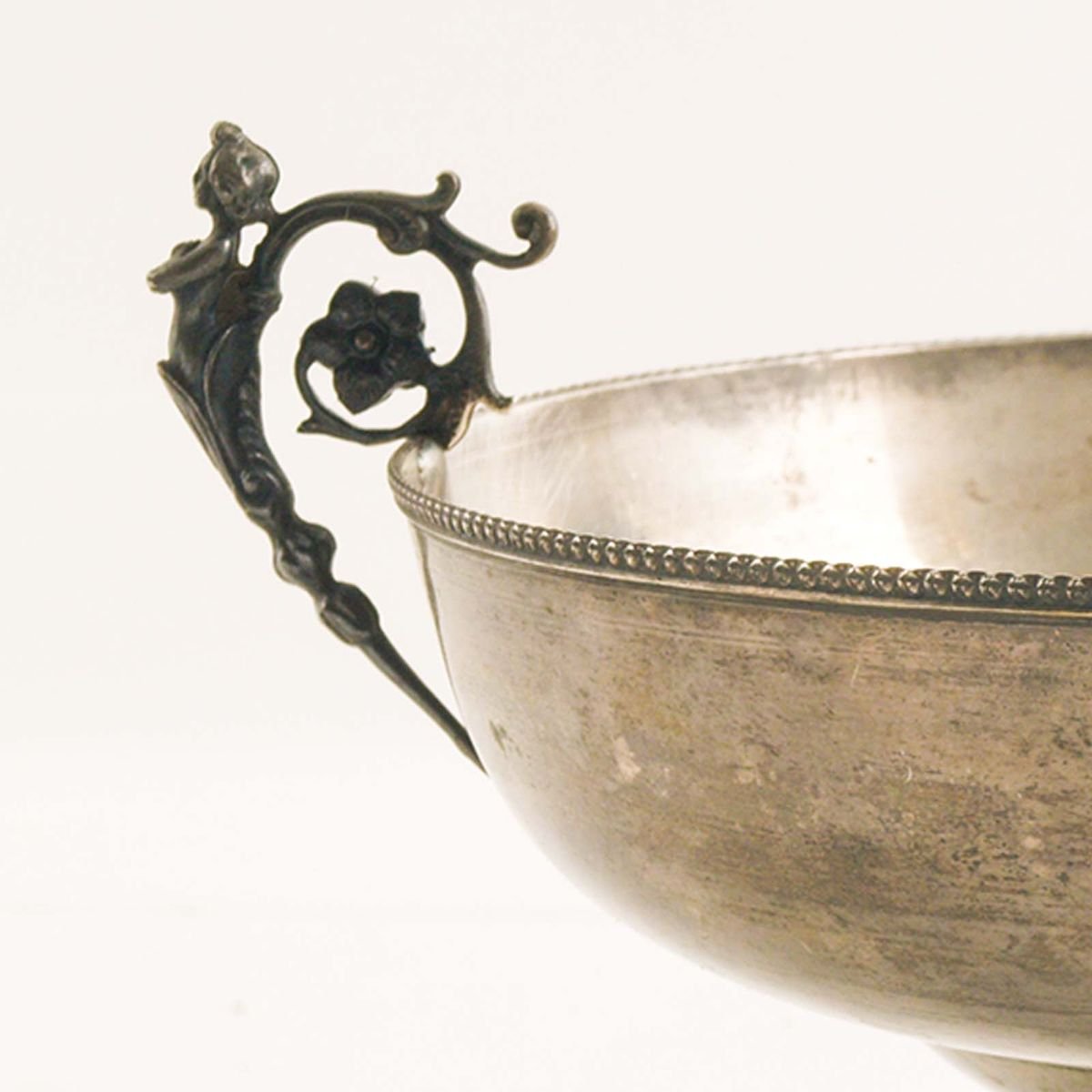 Antique Pewter & Silver Centerpiece for sale at Pamono