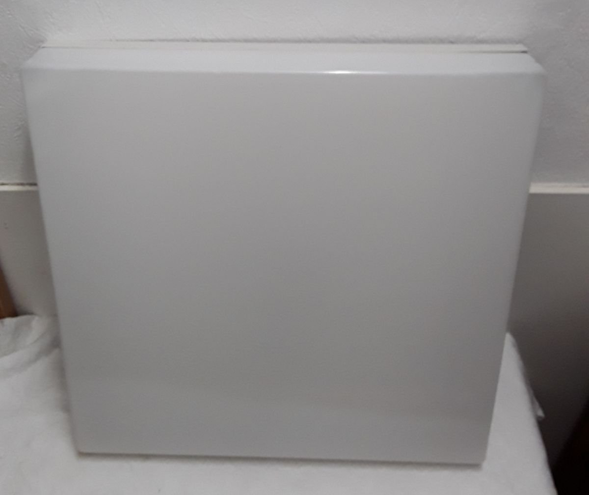 Large Flat Square Ceiling Lamp with White Plastic Mounting from AEG ...