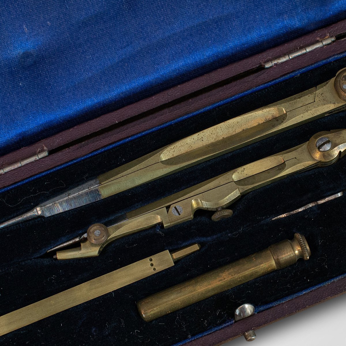 Vintage Travelling Cartographer's Compass Set for sale at Pamono