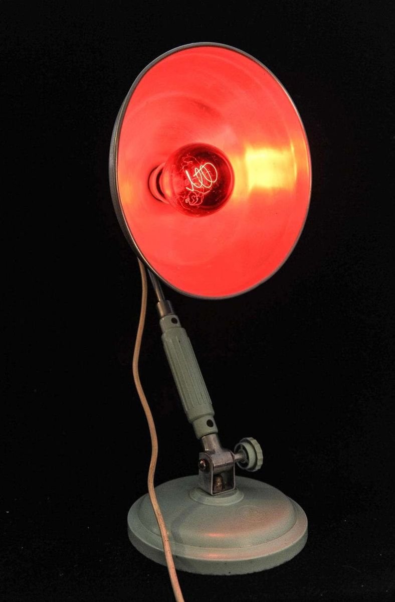 Medizinische Lampe aus Surf Blue Aluminium & Bakelit von Junolux ...