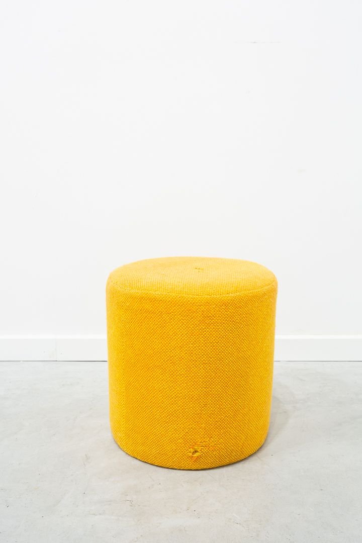 Vintage Yellow Pouf, 1970s for sale at Pamono