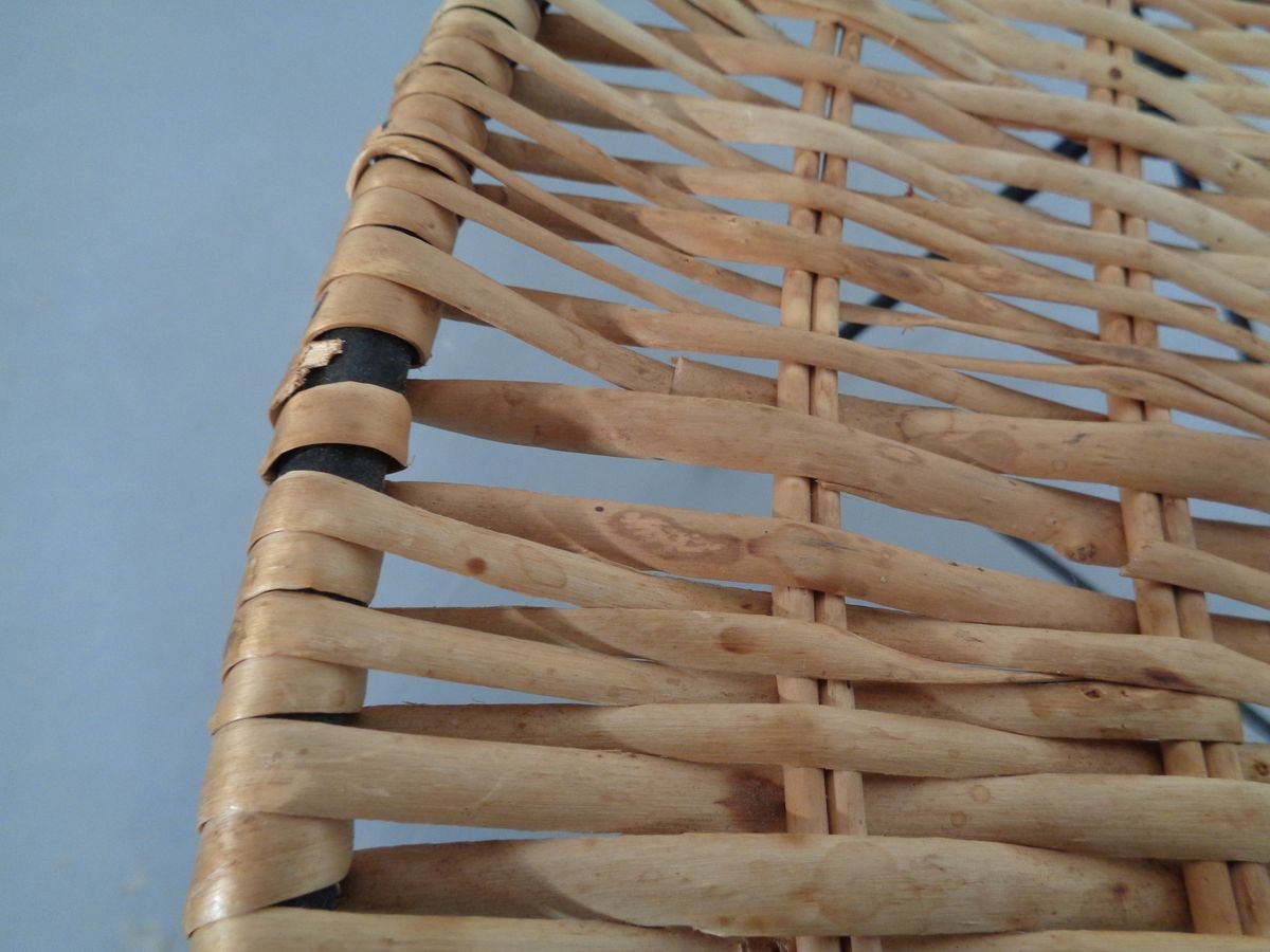 Italian String Basket Coffee Table, 1950s for sale at Pamono