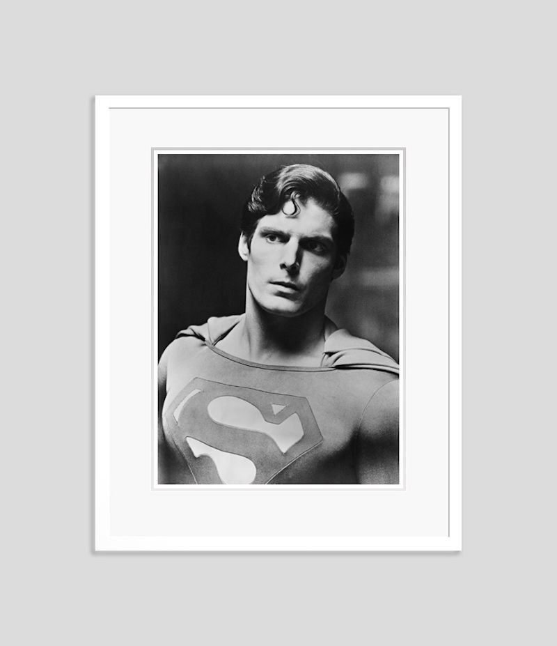 Christopher Reeve Superman Archival Pigment Print Framed in White from ...