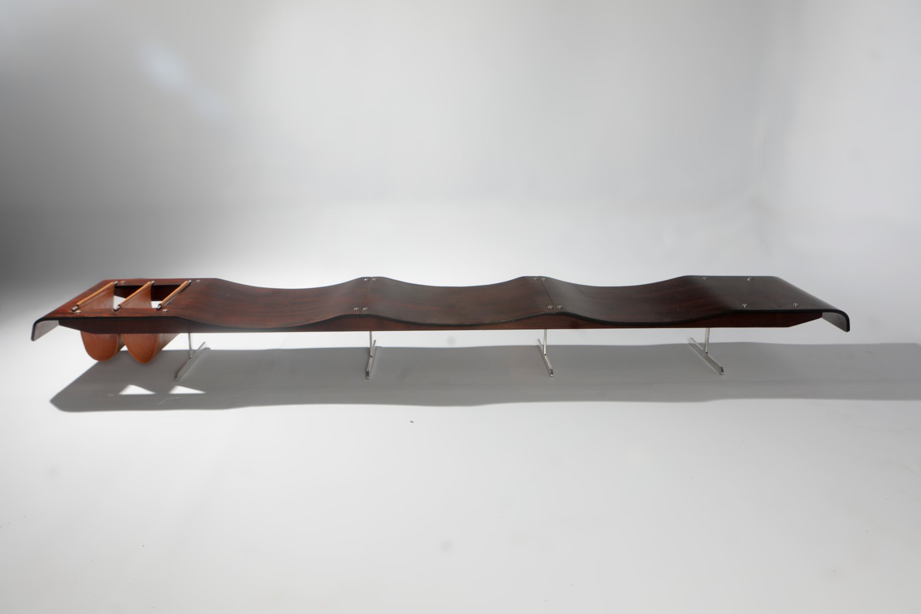Mid-Century Modern Onda Wave Bench by Jorge Zalszupin, 1960s for sale ...