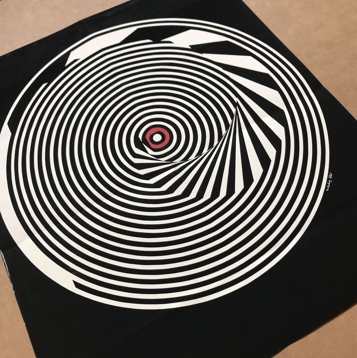 Ludwig Wilding, Op Art, Serigraph, 1965 for sale at Pamono
