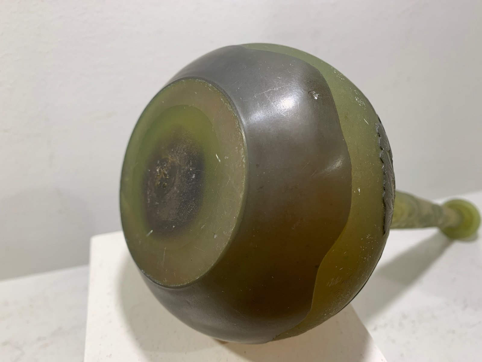Antique Glass Paste Vase by Emile Galle for sale at Pamono