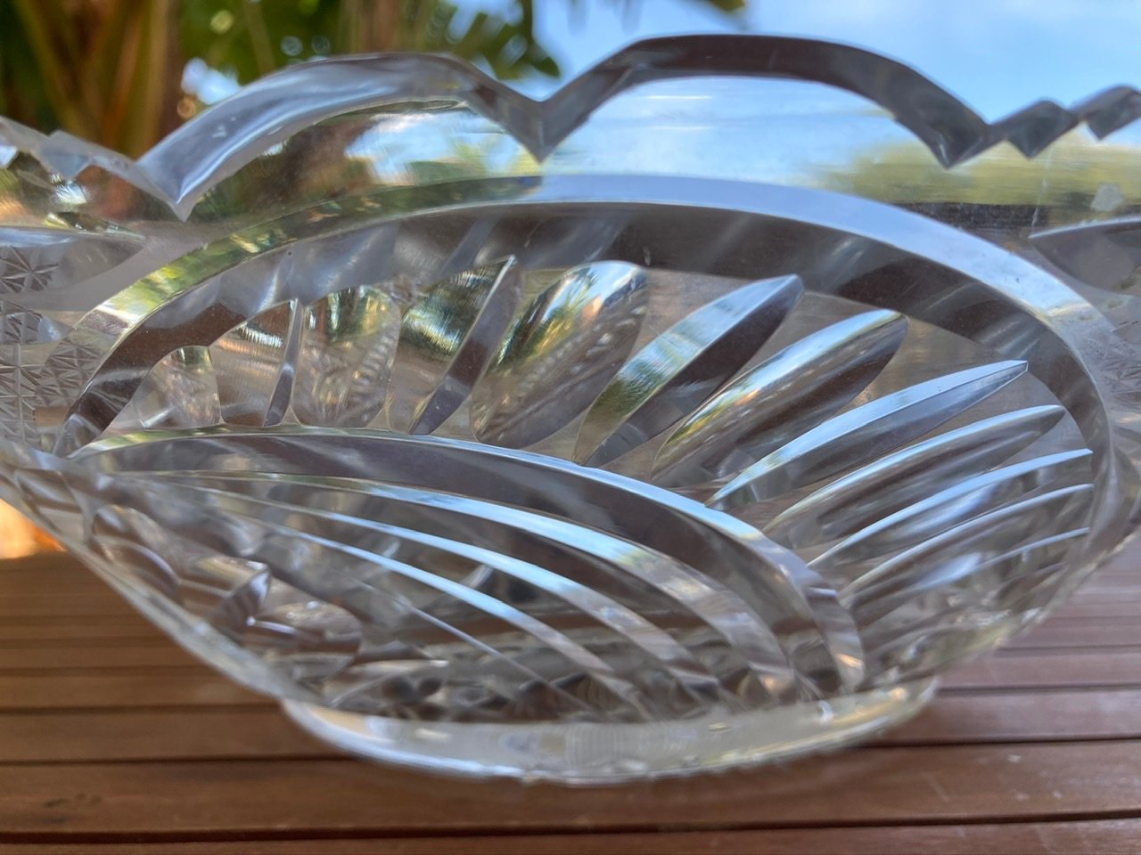Circular Engraved Glass Plate, 1960s for sale at Pamono